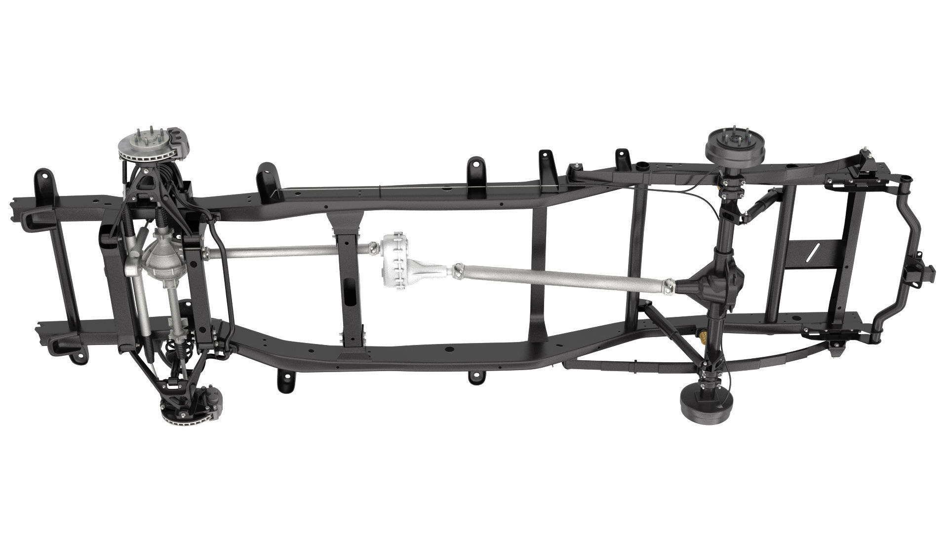 PICKUP TRUCK CHASSIS 4WD IFS 3D model | CGTrader