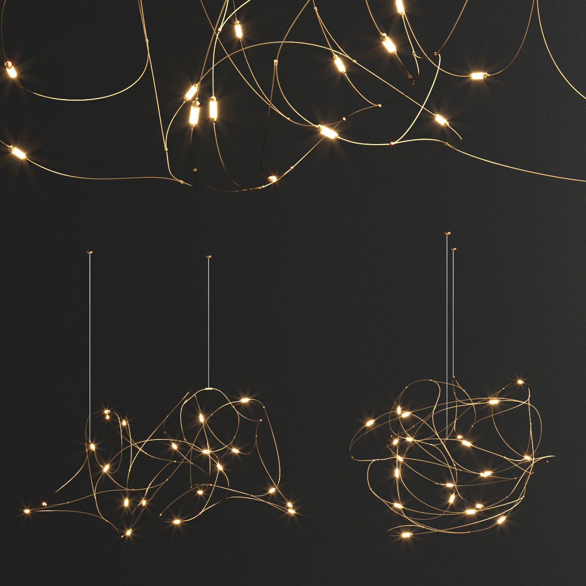 Moooi flock light 3D model | CGTrader