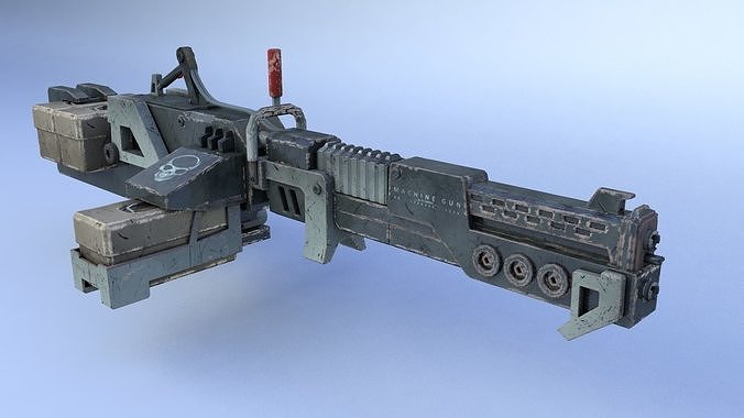 machinegun 3D model | CGTrader