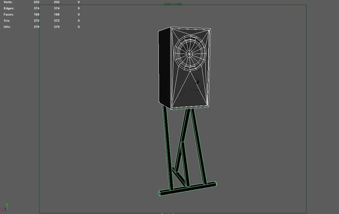 3D model Classic Speaker on Stand VR / AR / low-poly | CGTrader