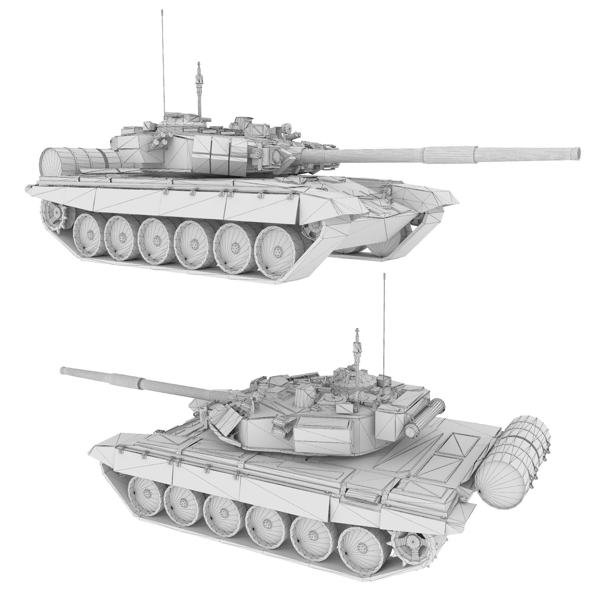 3D model Tank 3d model T90 T34 VR / AR / low-poly | CGTrader