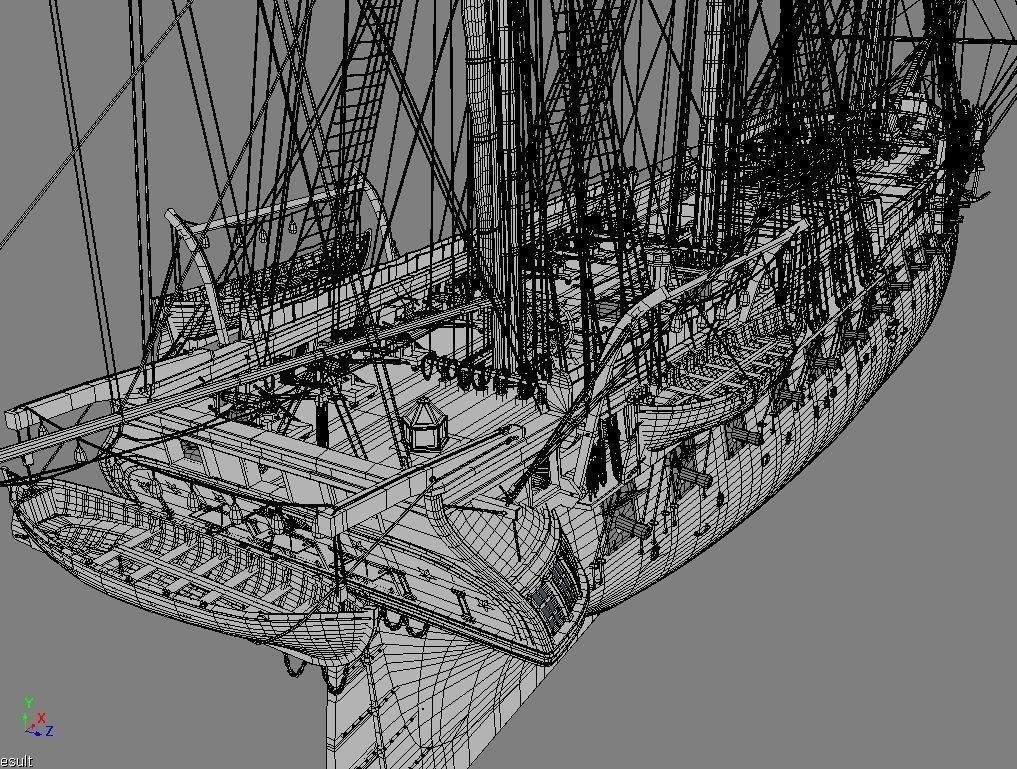 USS Constitution 3D model | CGTrader