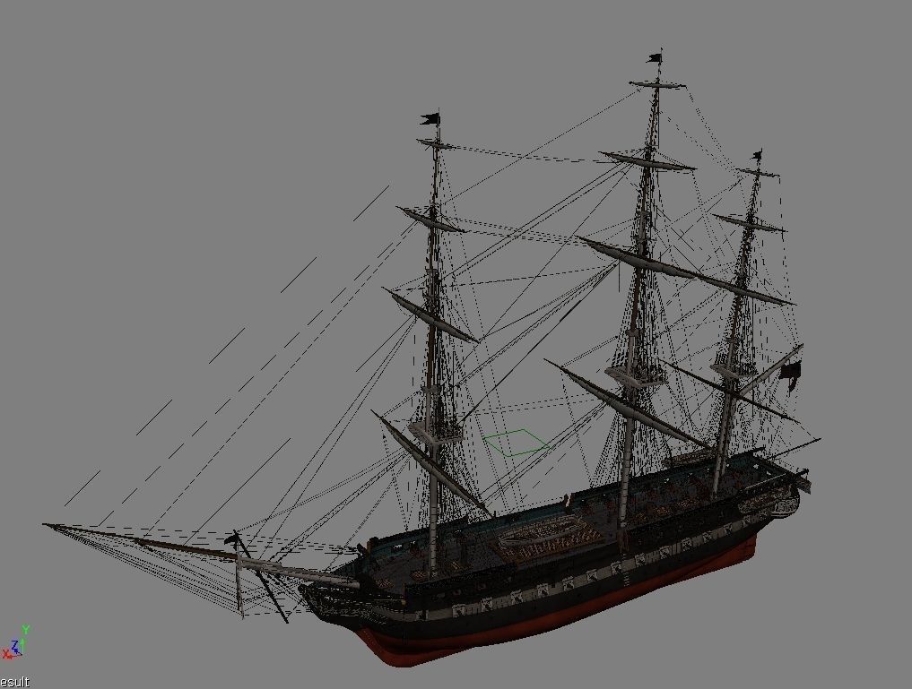 USS Constitution 3D model | CGTrader