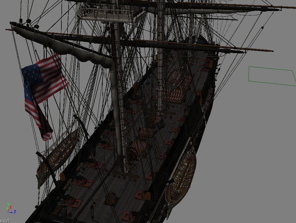 USS Constitution 3D model | CGTrader