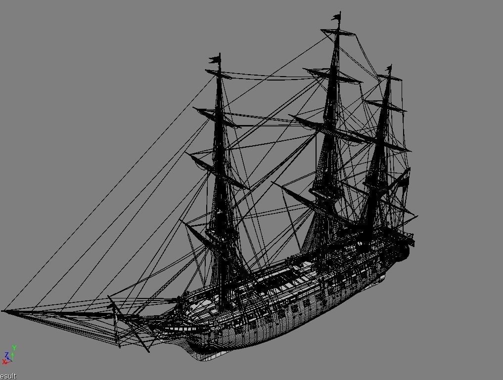 USS Constitution 3D model | CGTrader
