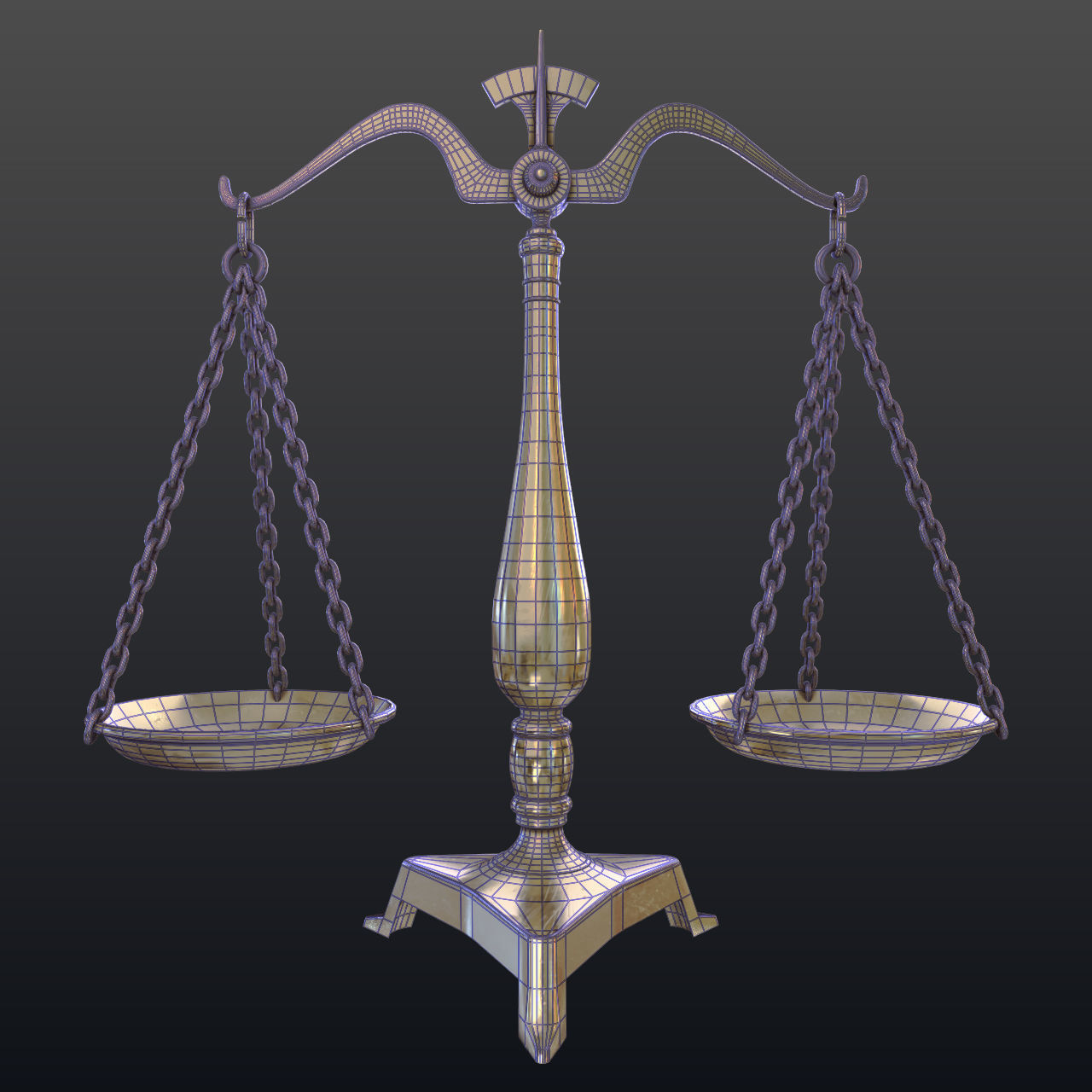 Balance scale 3D model | CGTrader