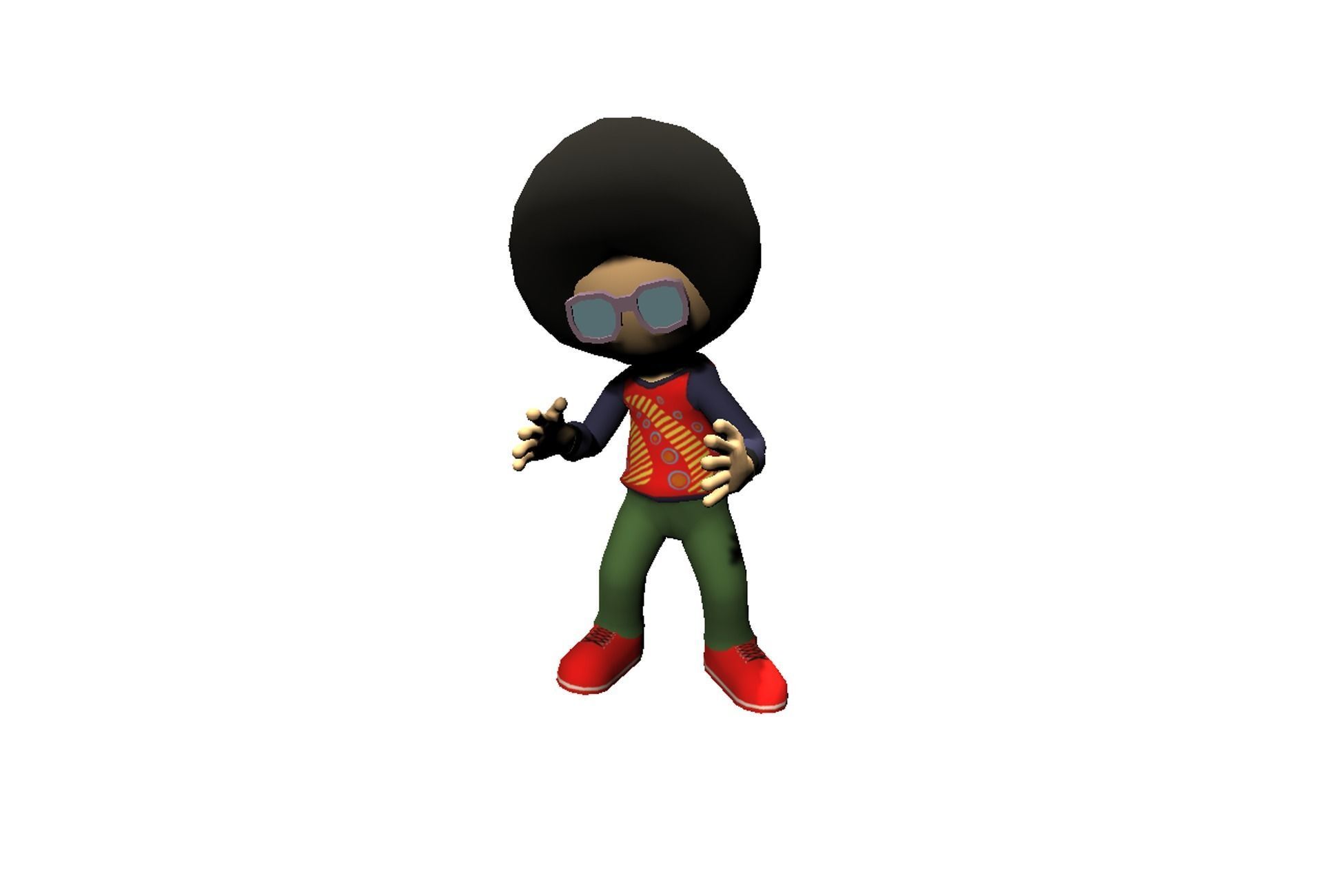 3D model Hyper-Casual Characters pack 2 VR / AR / low-poly rigged ...