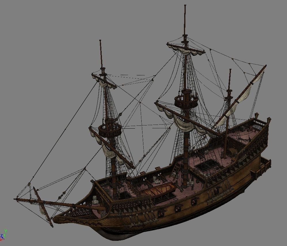 Golden Hind 3D model | CGTrader