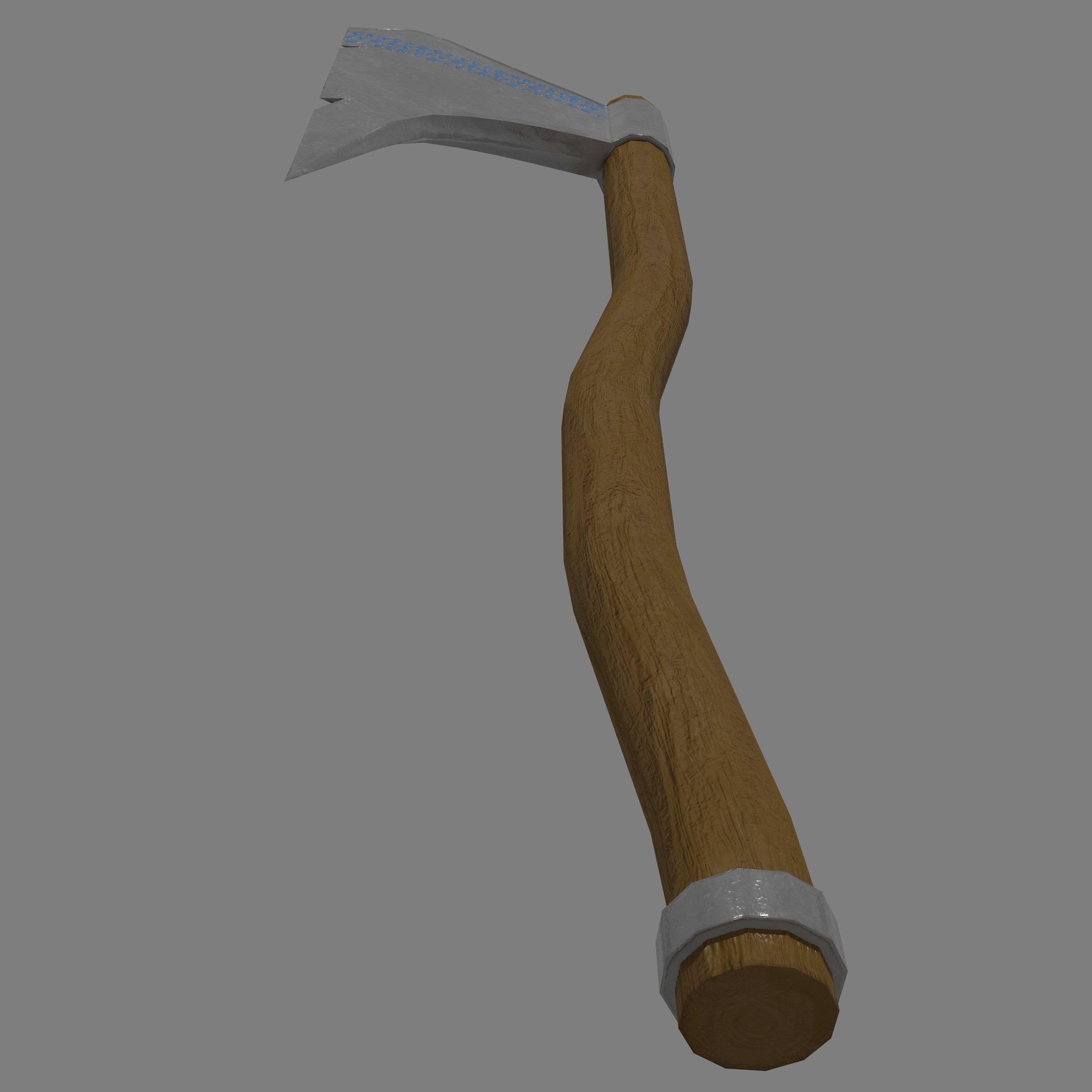 Stylized low-poly axe 3D model free VR / AR / low-poly 3D model | CGTrader