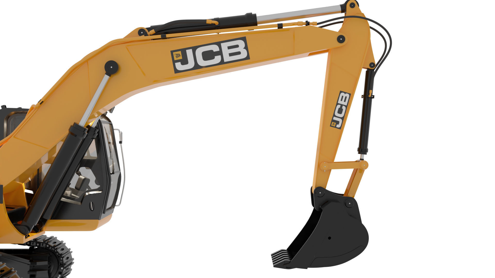 JCB js205 sc lc hydraulic excavator 3D model | CGTrader