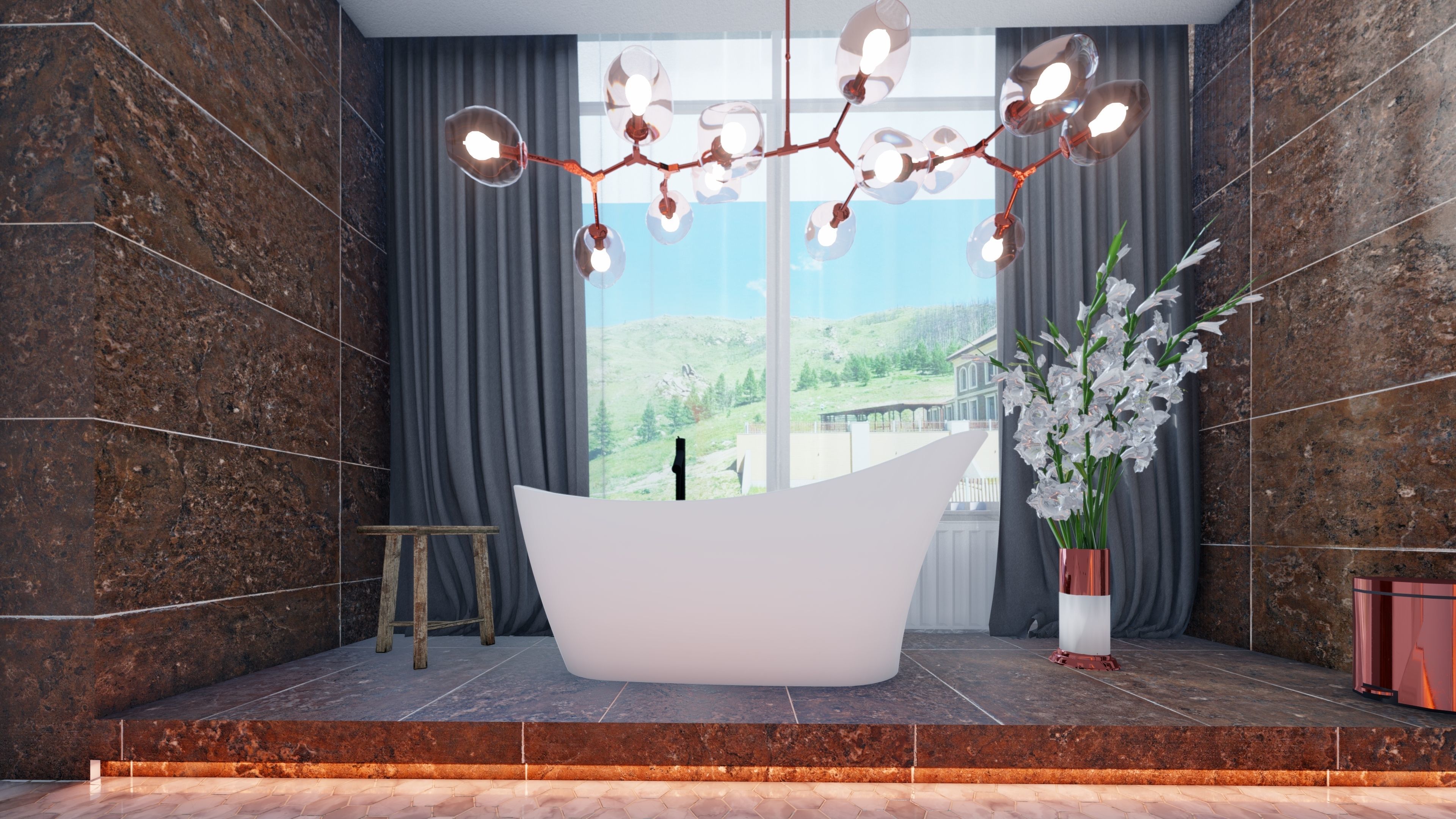 Master bathroom 3D model | CGTrader