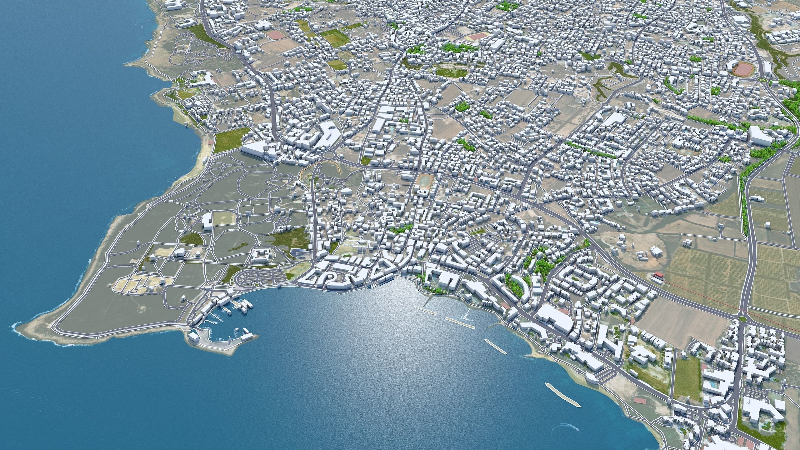 3D model Paphos City Cyprus VR / AR / low-poly | CGTrader