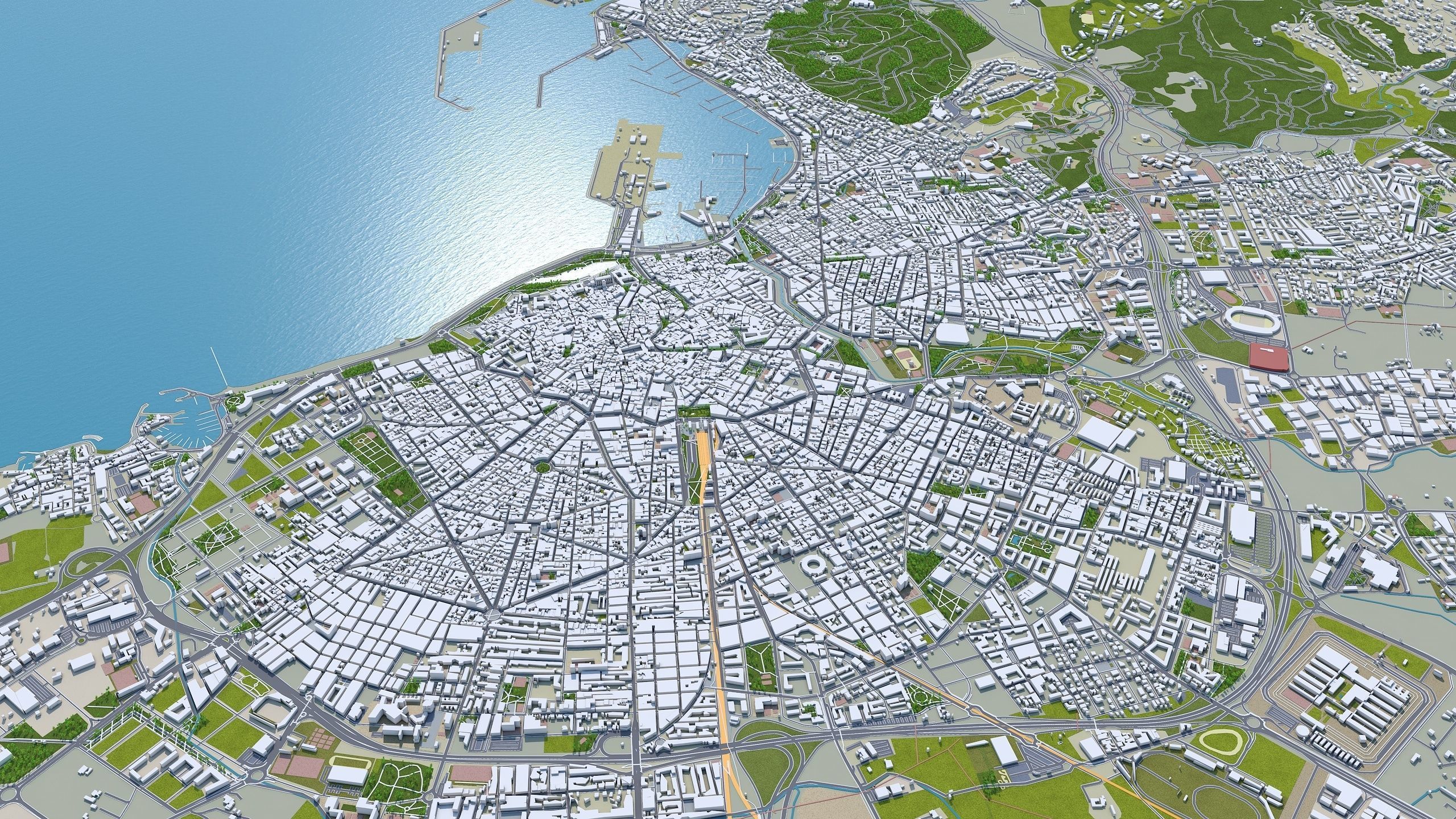 3D model Palma City Spain VR / AR / low-poly | CGTrader