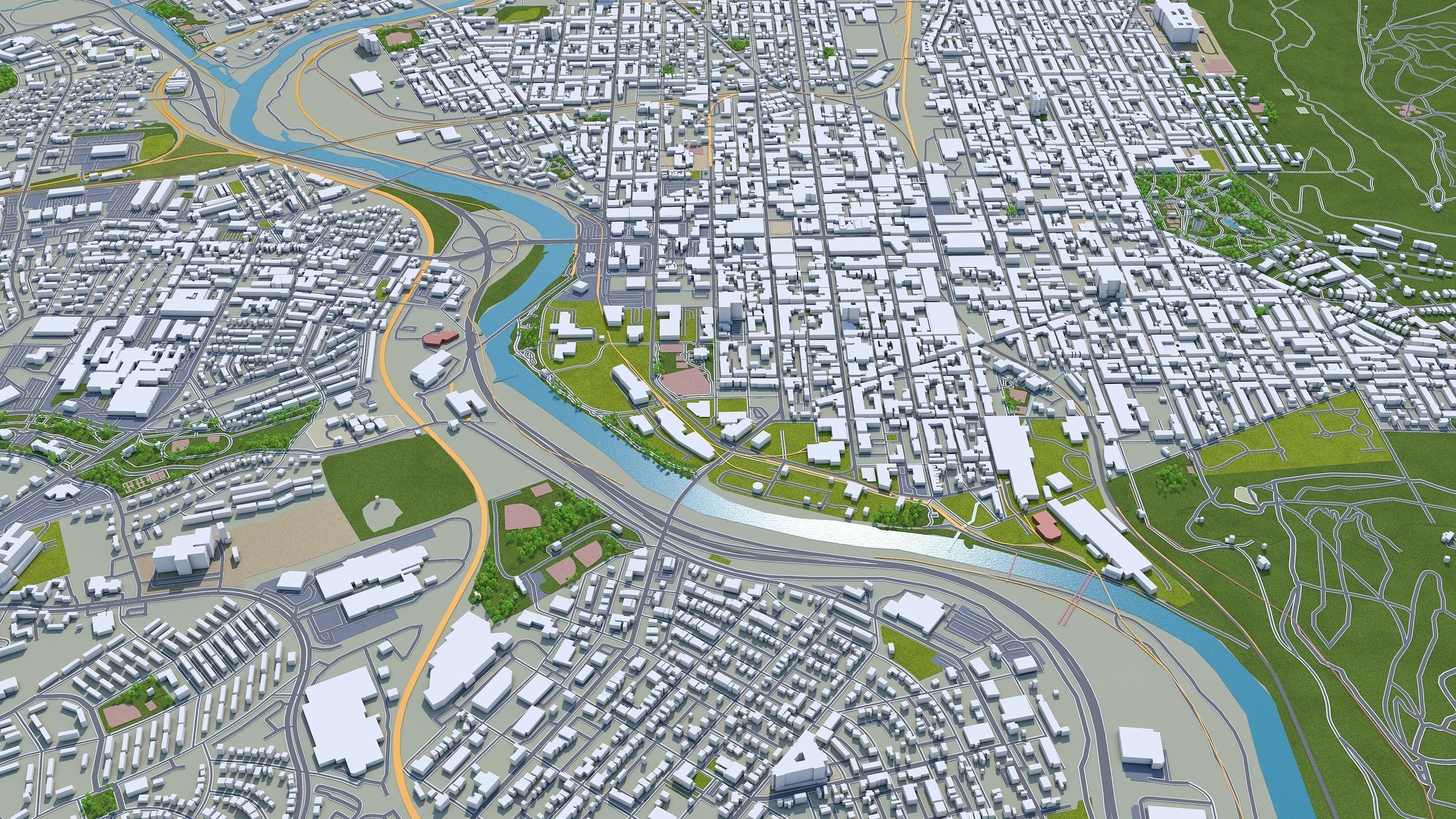 3D model Reading Pennsylvania USA VR / AR / low-poly | CGTrader