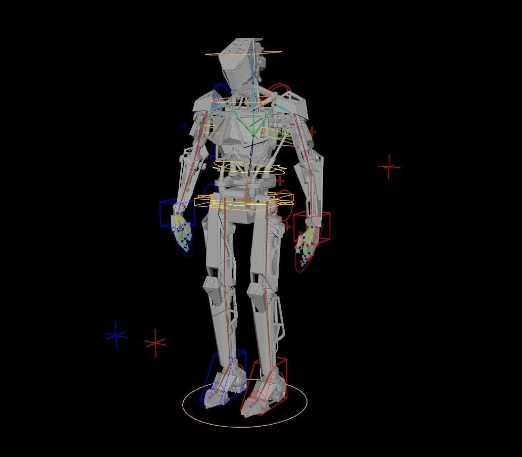 Robot rigged 3D model rigged | CGTrader