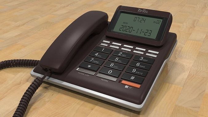Desktop Phone 3D model rigged | CGTrader
