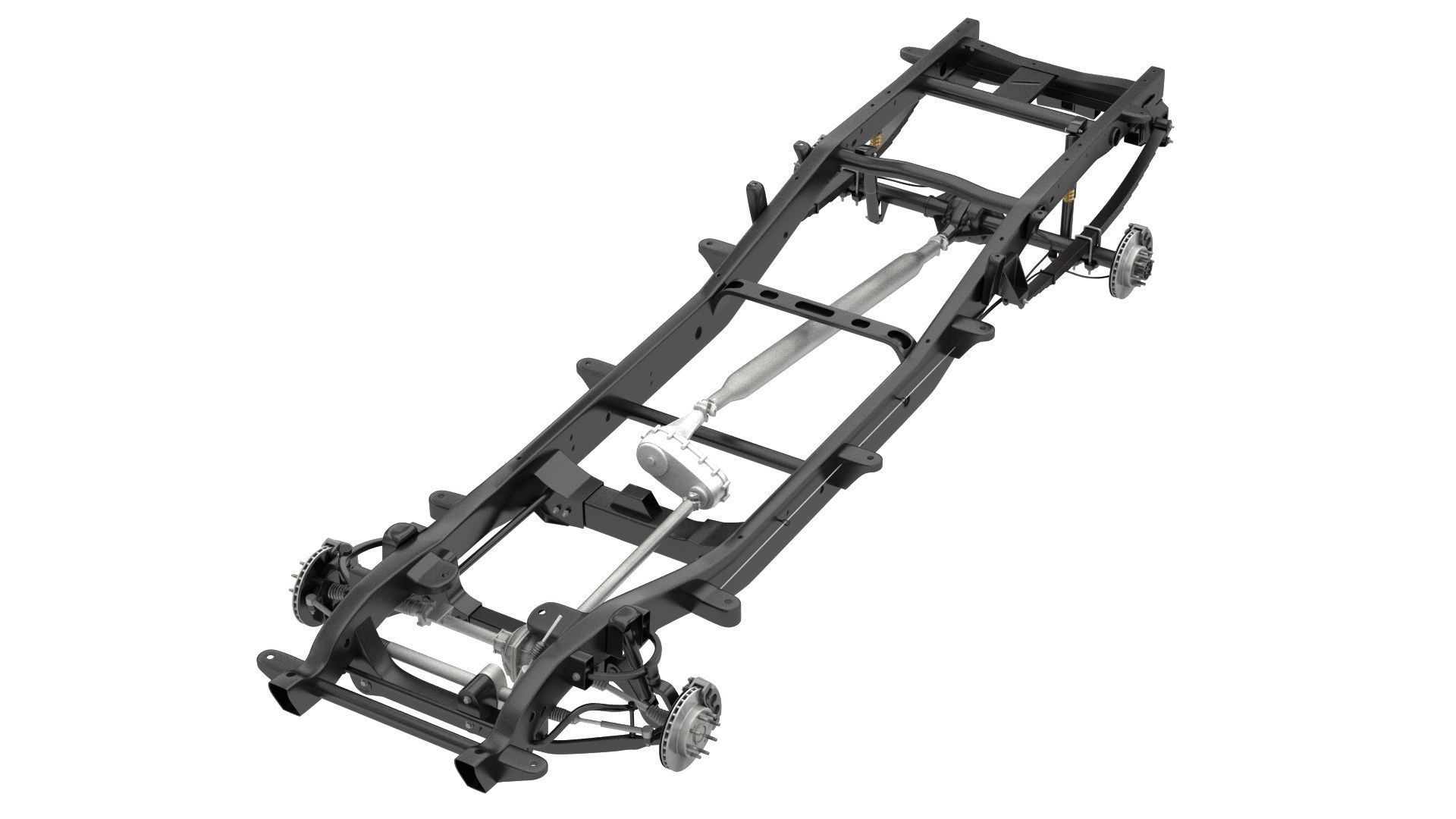 3D HD PICKUP TRUCK CHASSIS 4WD IFS part | CGTrader