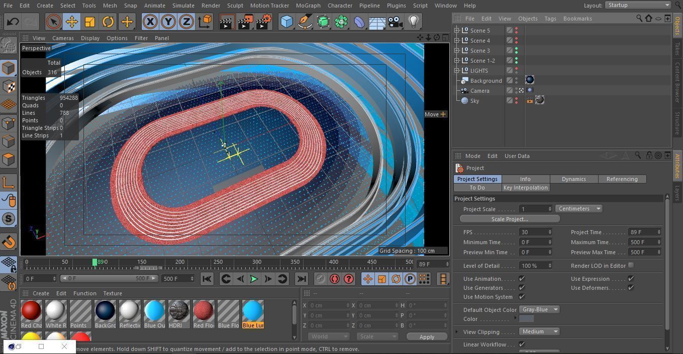 Athletics Ident Cinema 4D 3D model animated | CGTrader
