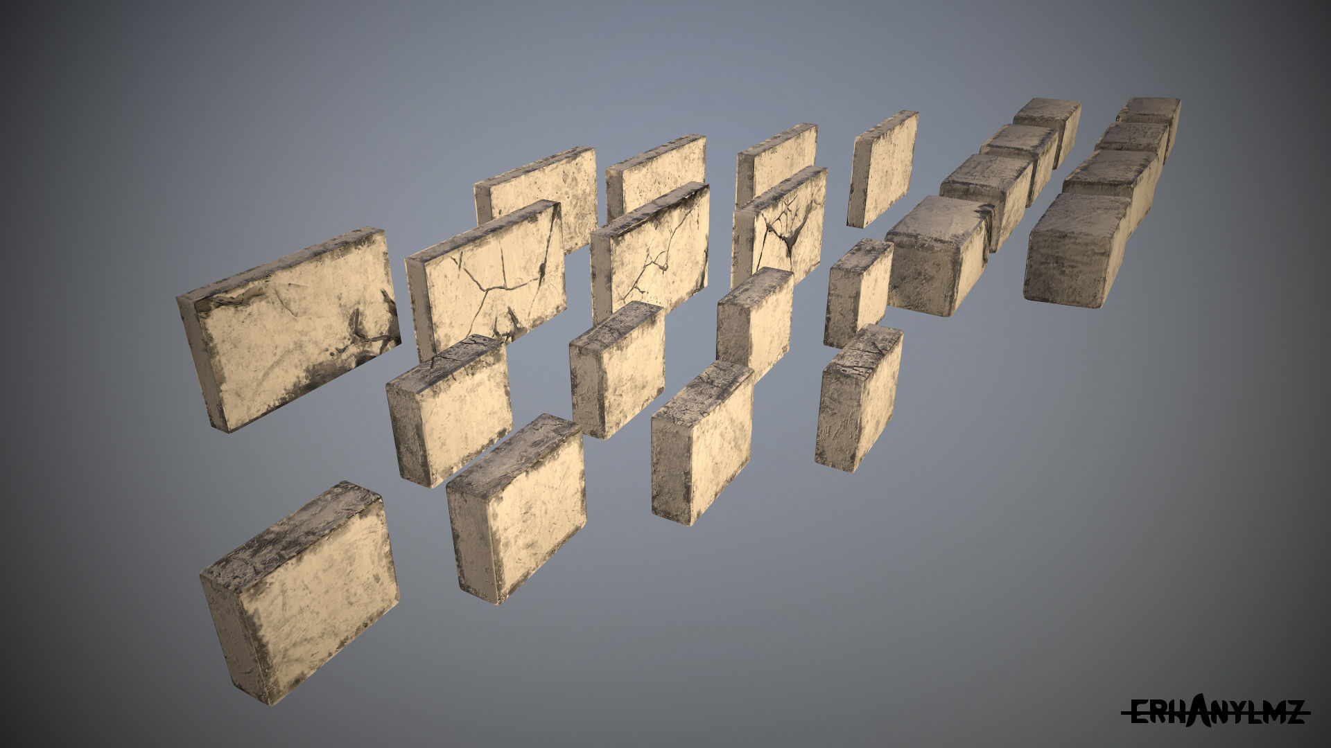 3D model BrickPack VR / AR / low-poly | CGTrader