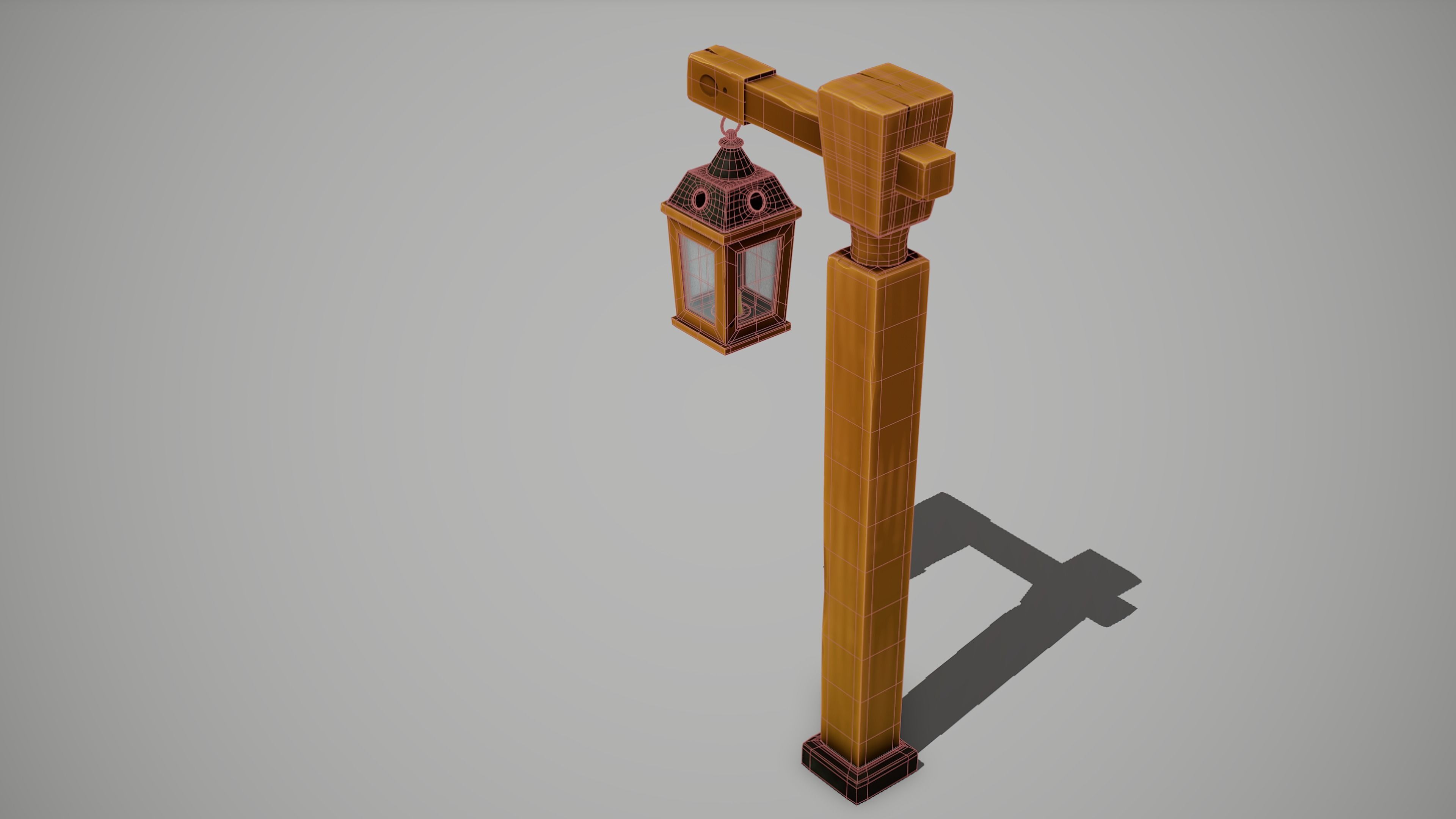 3D model Stylized Light Pole VR / AR / low-poly | CGTrader