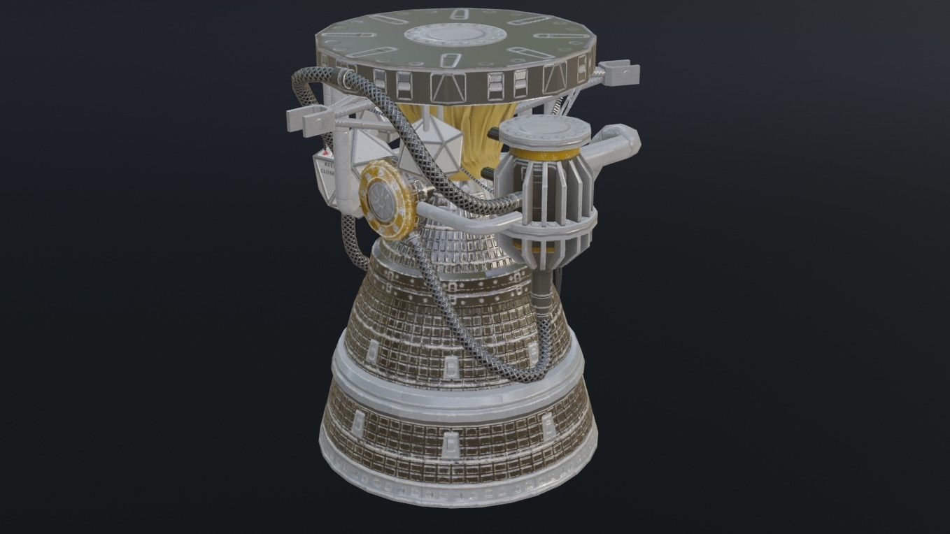 3D model Photorealistic Rocket Engine VR / AR / low-poly | CGTrader