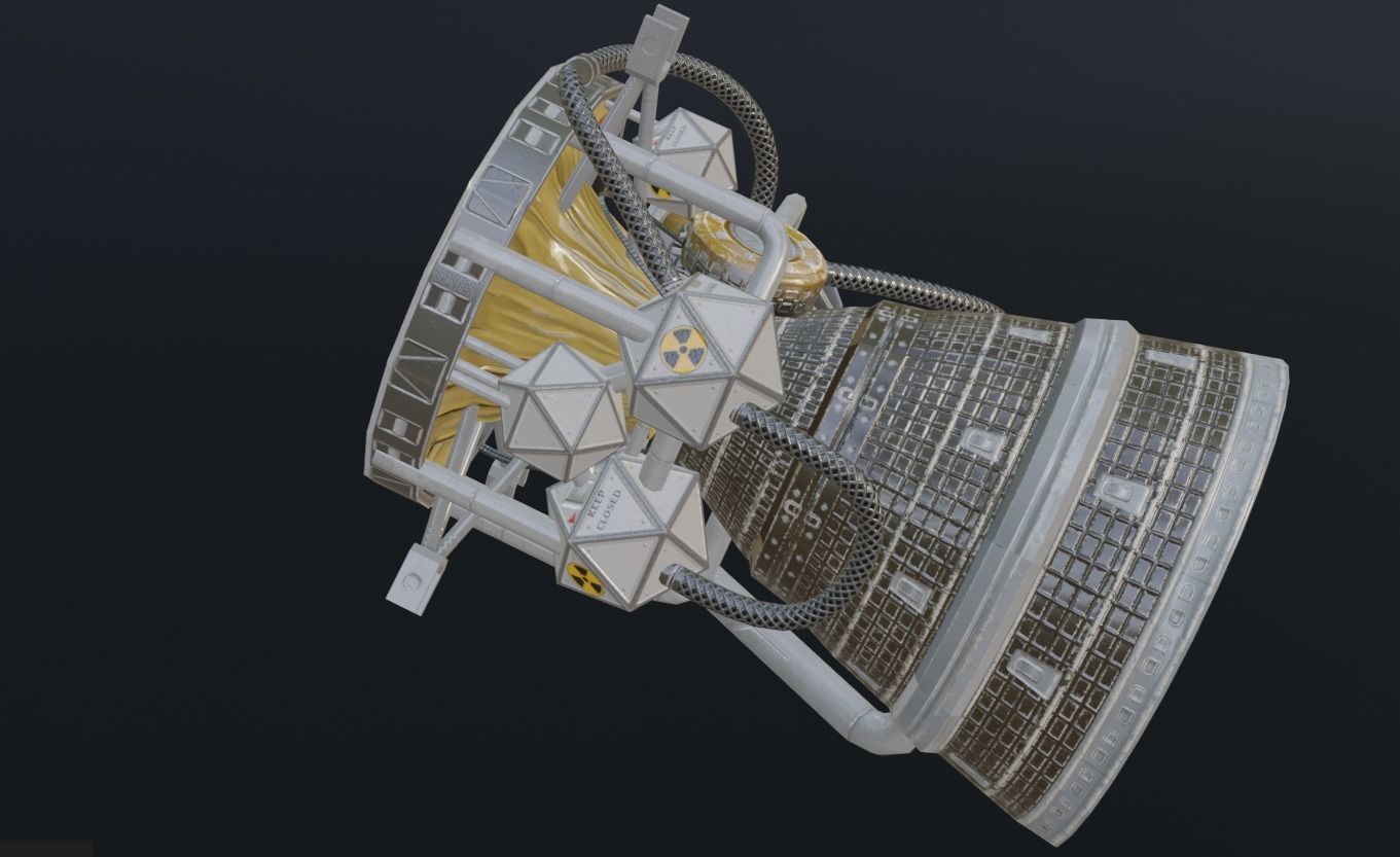 3D model Photorealistic Rocket Engine VR / AR / low-poly | CGTrader