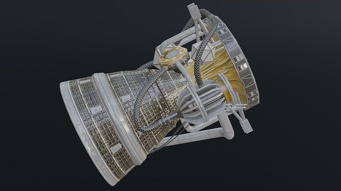 3D model Photorealistic Rocket Engine VR / AR / low-poly | CGTrader