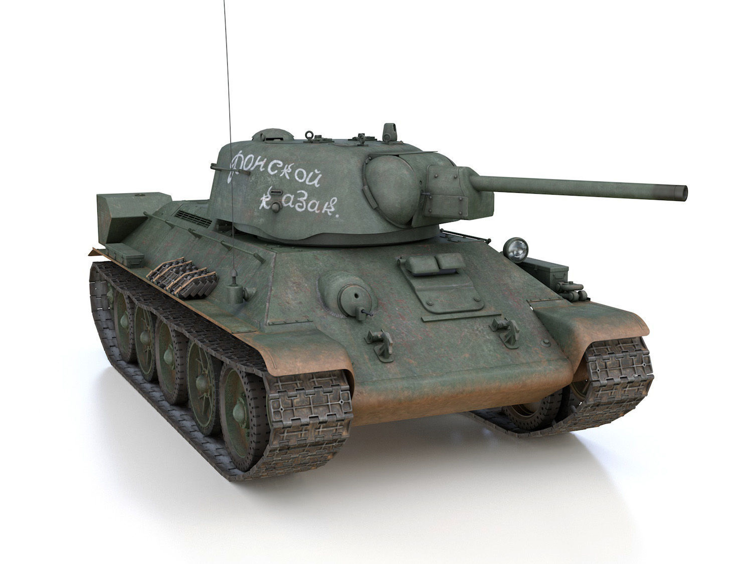 T-34-76 UZTM- Model 1942 - Soviet tank - 19 Tank Corps 3D model | CGTrader