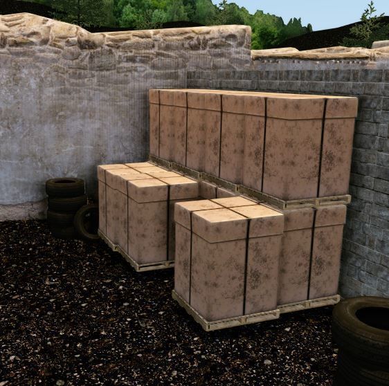 3D model Palette Stack 3d Model - Low Poly VR / AR / low-poly | CGTrader