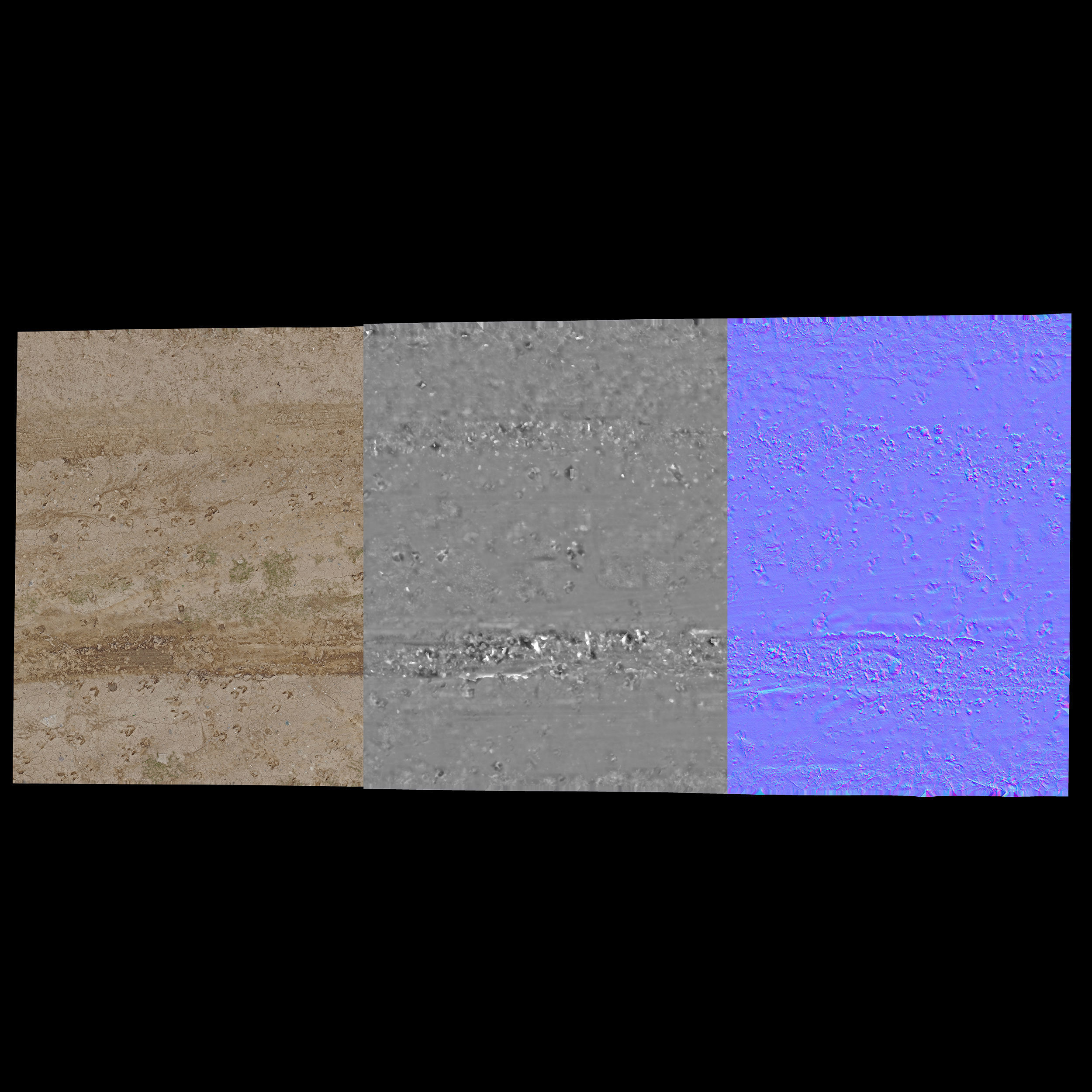 3D model Dirt Road 3D Scan VR / AR / low-poly | CGTrader