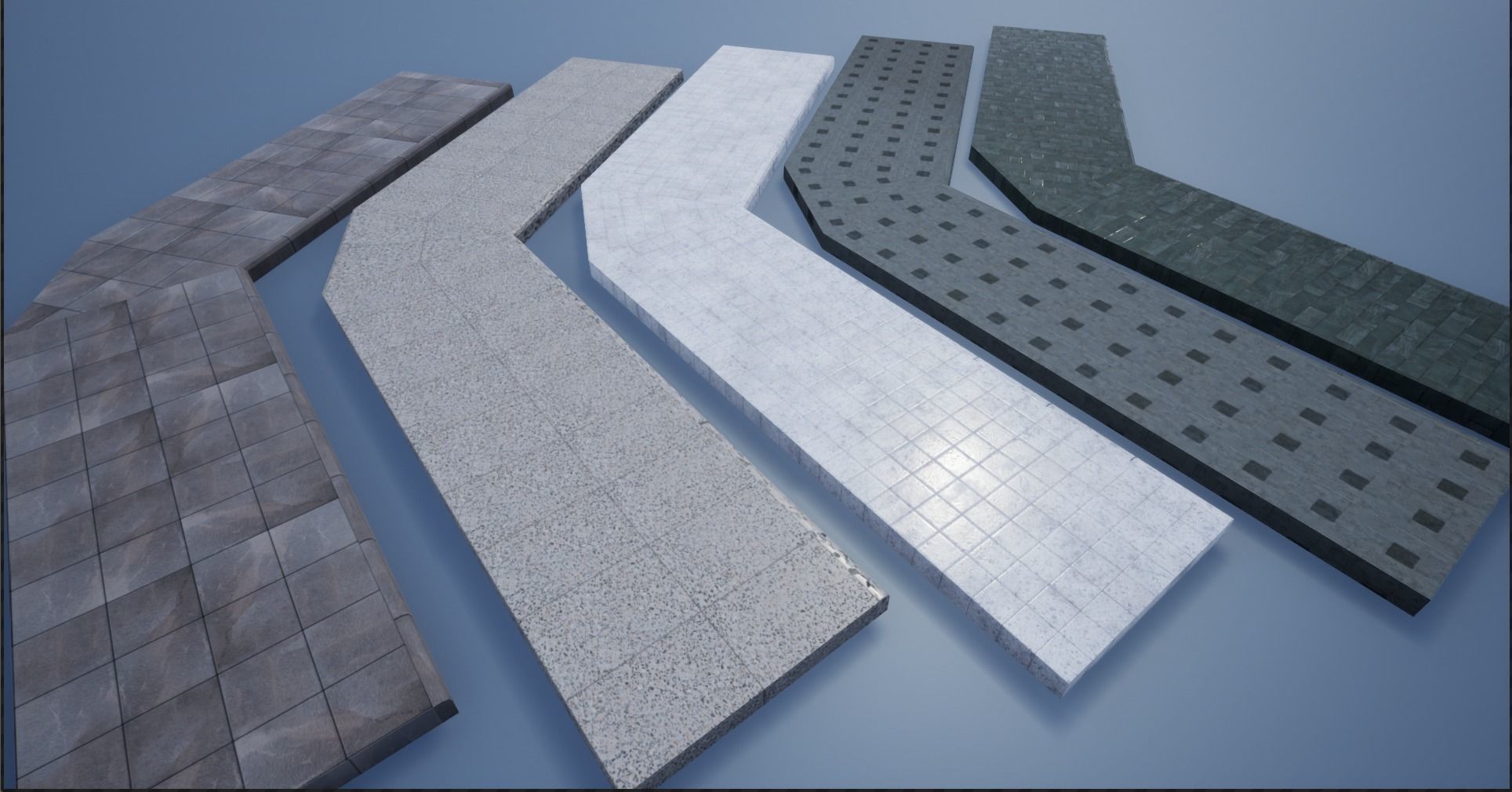 PBR Modular Lowpoly Pavement Mega Pack 3D Model Collection | CGTrader