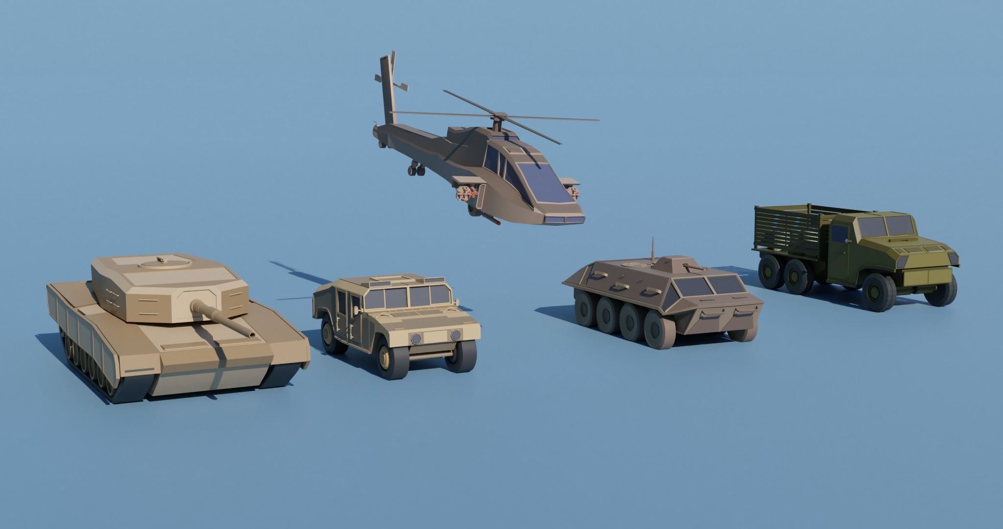 3D model Desert military base VR / AR / low-poly | CGTrader
