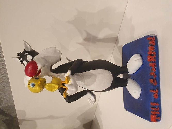 titi et grosminet 3D model 3D printable | CGTrader