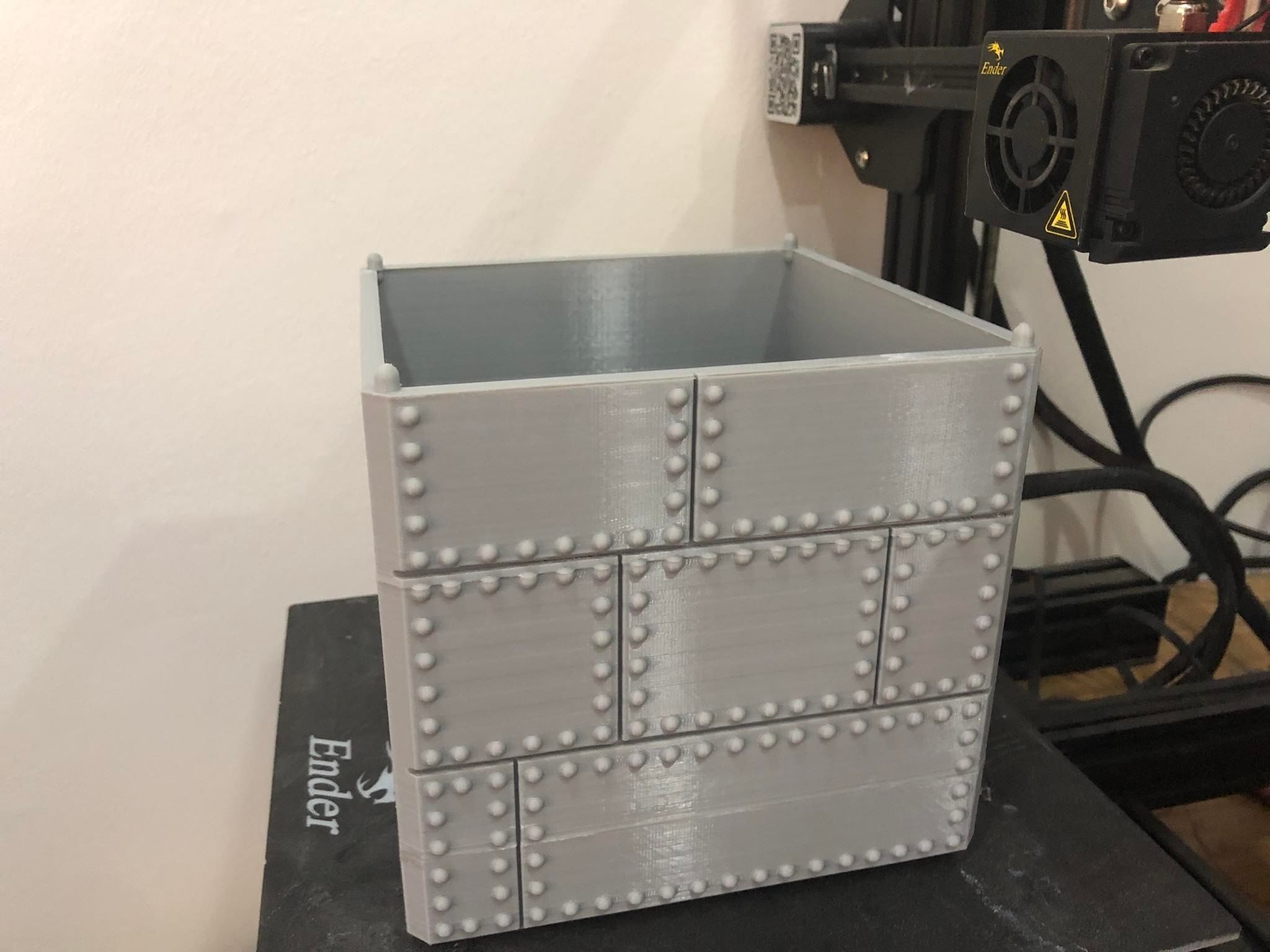 ARMORED SAFE PRINT IN PLACE 3D model 3D printable | CGTrader