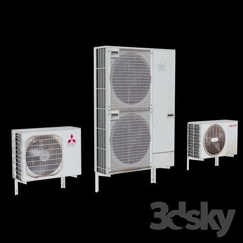 ac outdoor unit free 3D model | CGTrader