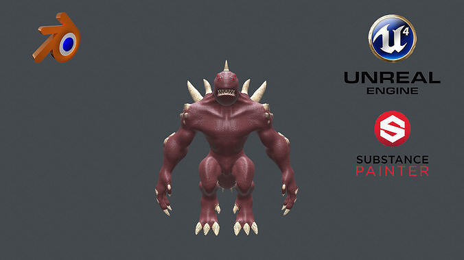 3D model Game model monster VR / AR / low-poly | CGTrader