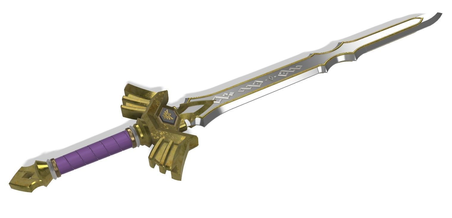 Royal Broadsword Legend of Zelda Breath of the Wild 3D model 3D ...
