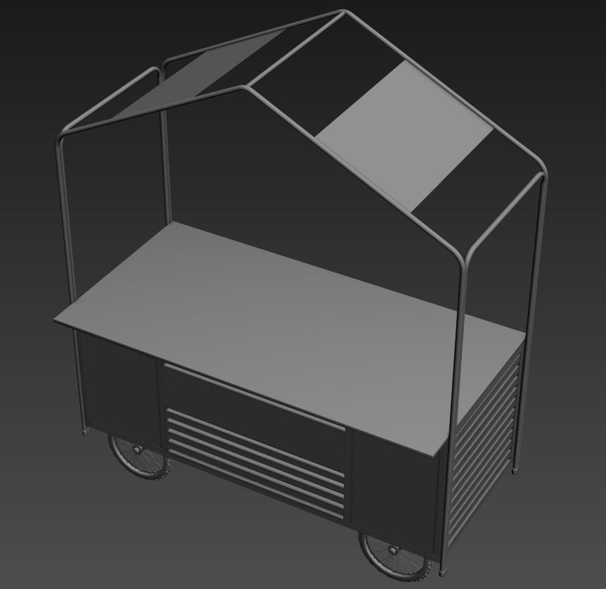 3D model Cart Design VR / AR / low-poly | CGTrader