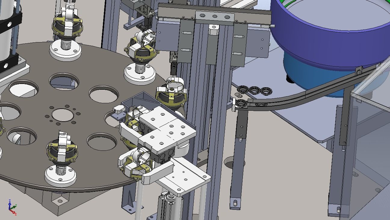 Motor automatic assembly production line 3D model | CGTrader