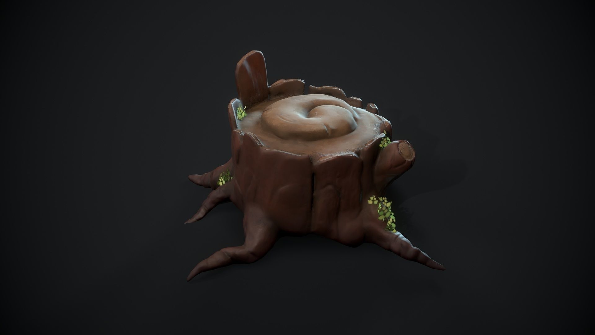StylizedTrunk tree stump 3D model | CGTrader