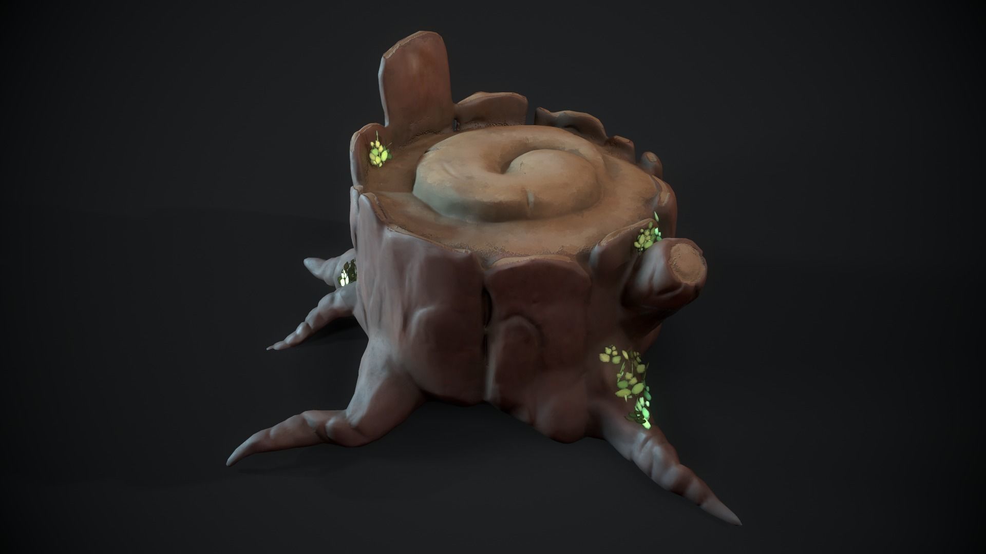 StylizedTrunk tree stump 3D model | CGTrader