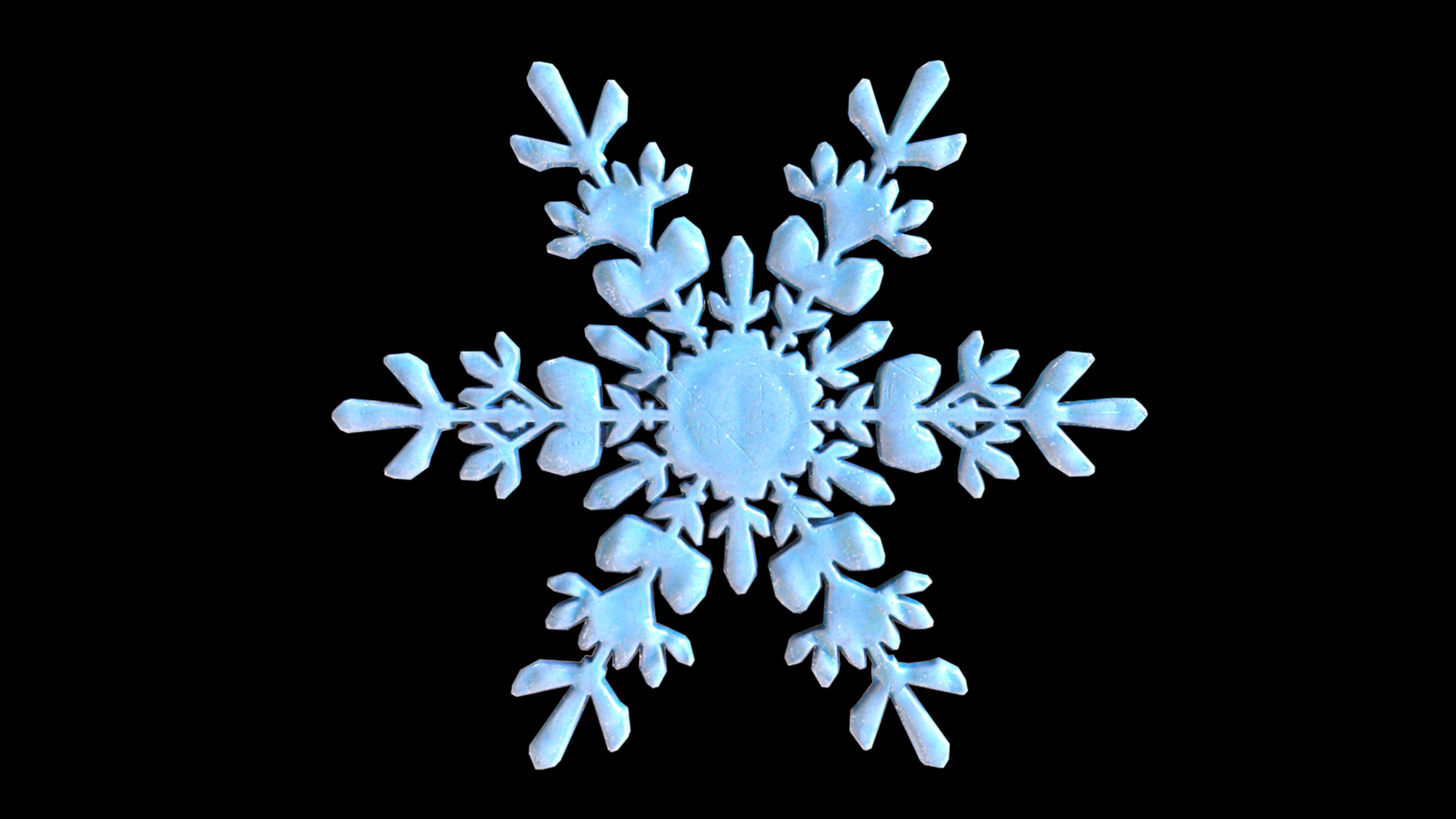 3D model 2 different Snowflake VR / AR / low-poly | CGTrader
