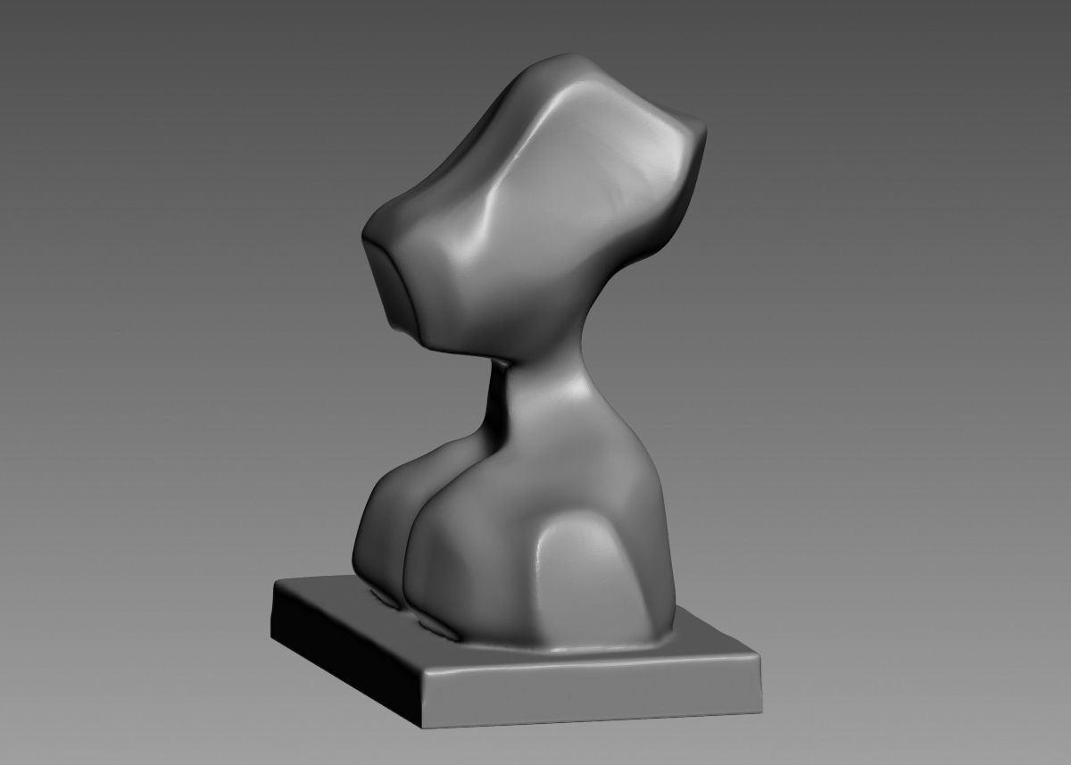 Modern Bust Sculpture 3d print model 3D model 3D printable | CGTrader