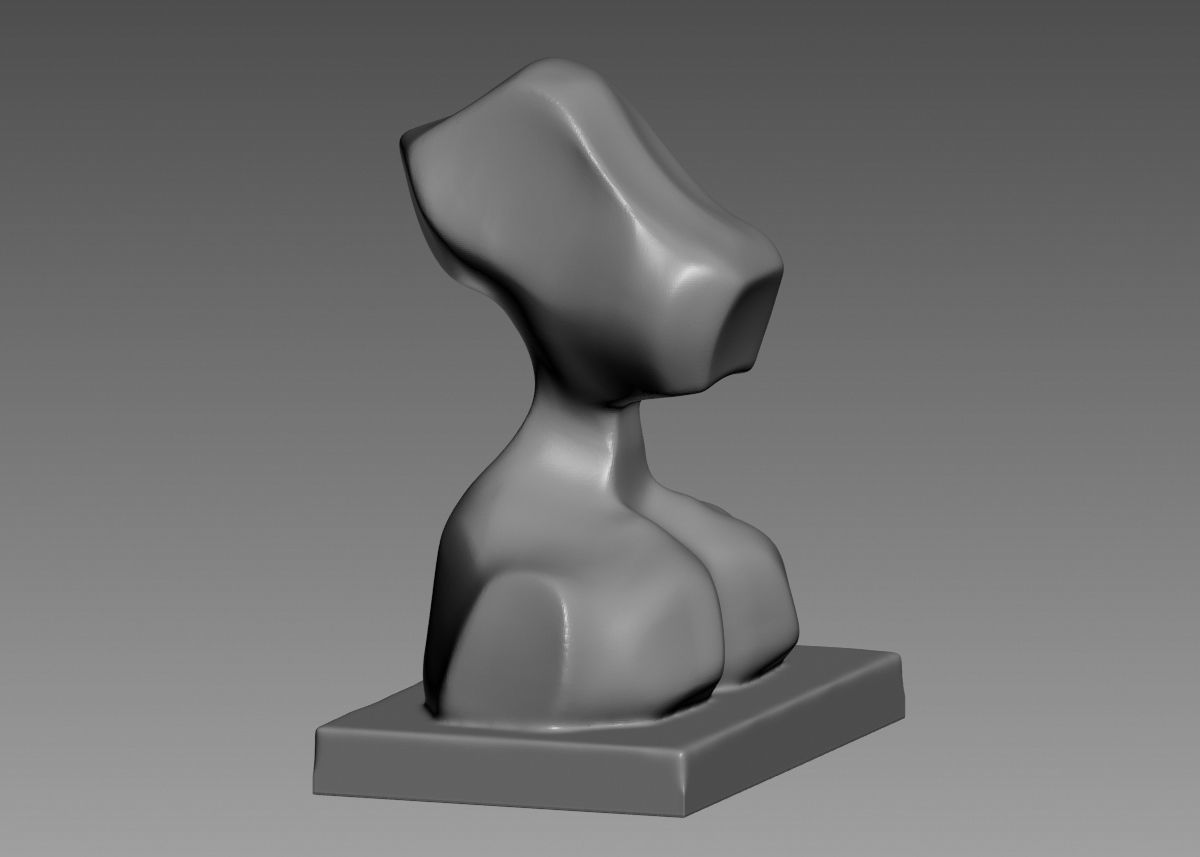 Modern Bust Sculpture 3d print model 3D model 3D printable | CGTrader