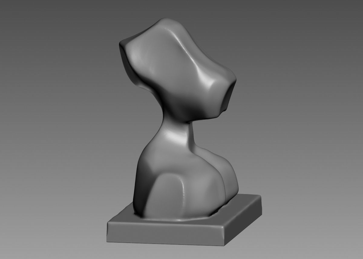 Modern Bust Sculpture 3d print model 3D model 3D printable | CGTrader