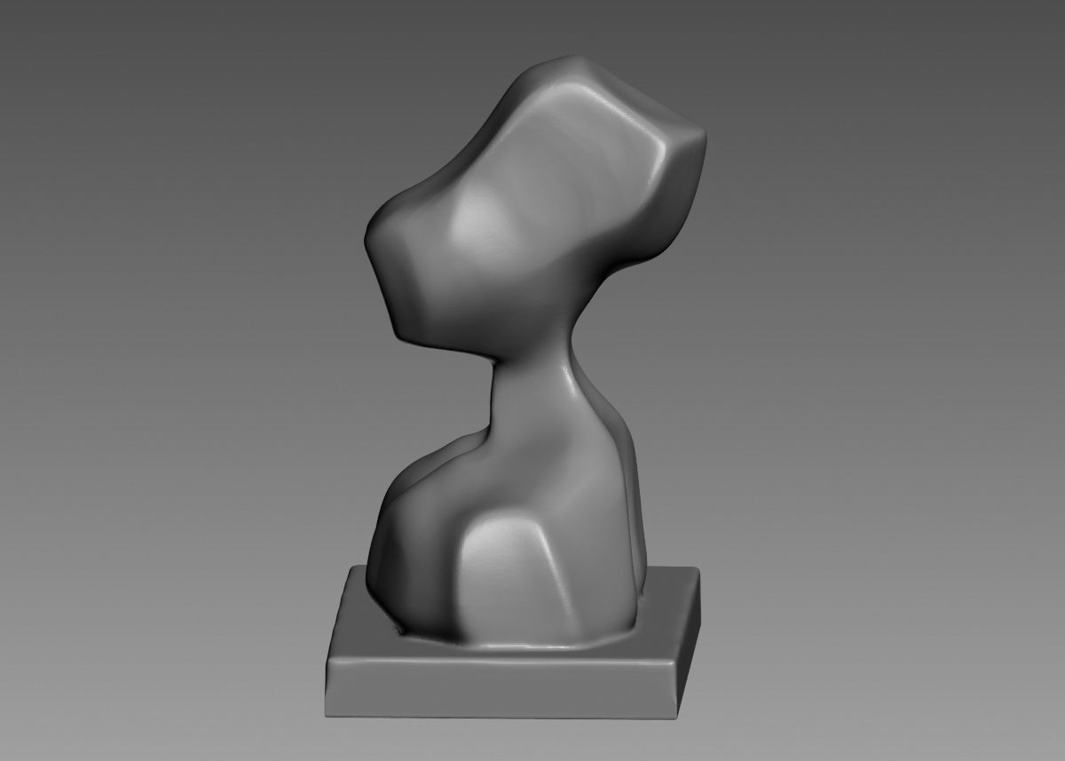 Modern Bust Sculpture 3d print model 3D model 3D printable | CGTrader