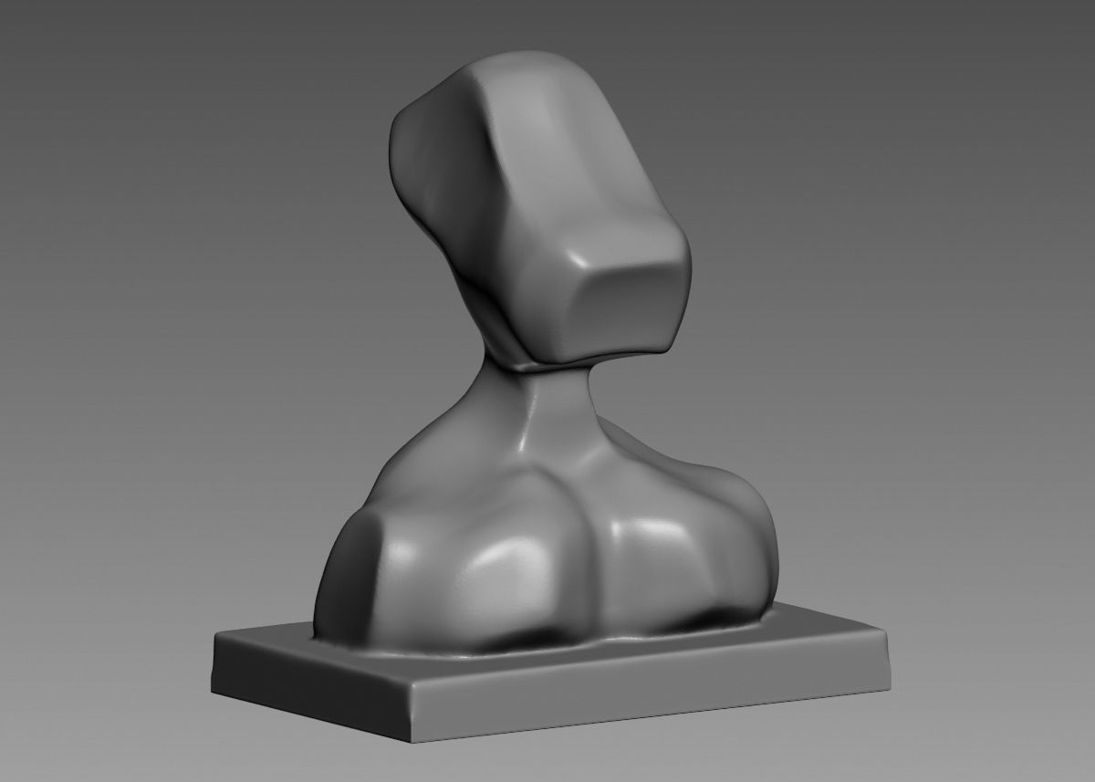 Modern Bust Sculpture 3d print model 3D model 3D printable | CGTrader