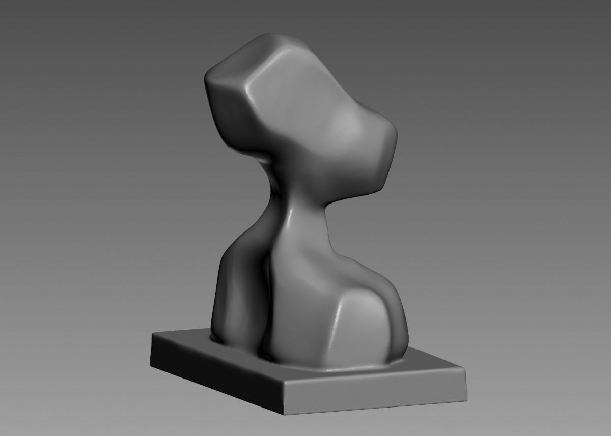 Modern Bust Sculpture 3d print model 3D model 3D printable | CGTrader