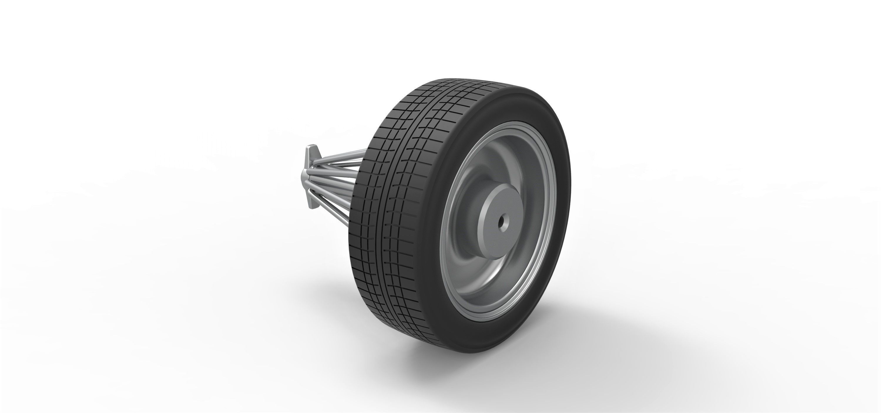 Diecast slab wheel Scale 1 to 10 3D model 3D printable | CGTrader