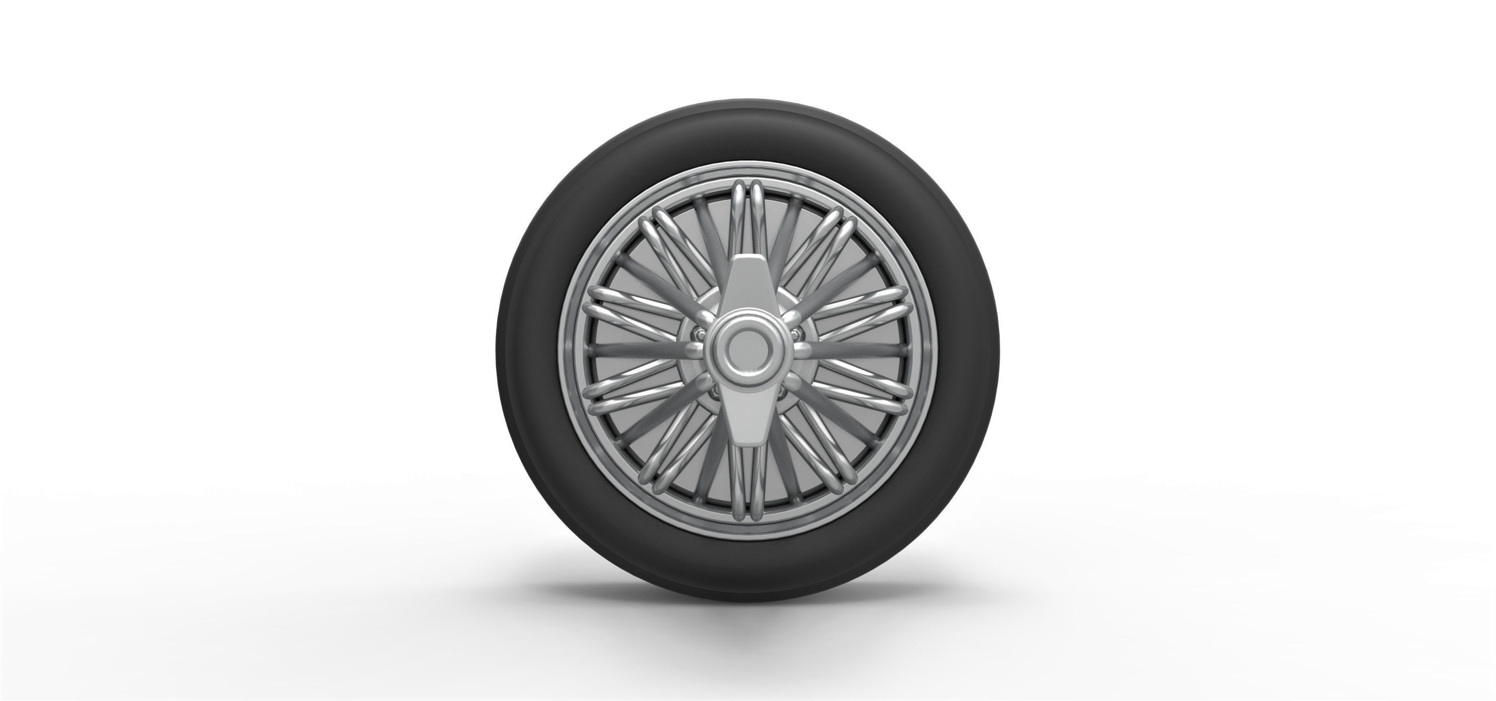 Diecast slab wheel Scale 1 to 10 3D model 3D printable | CGTrader